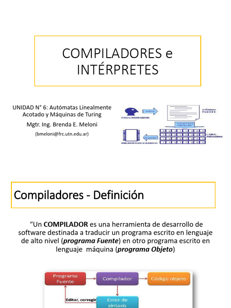 COMPILADORES e INTÉRPRETES-2k5 | PDF | Compilador | Programa de computadora