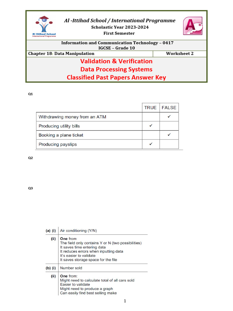 Chapter 18 Worksheet 2 Answer Key Pdf