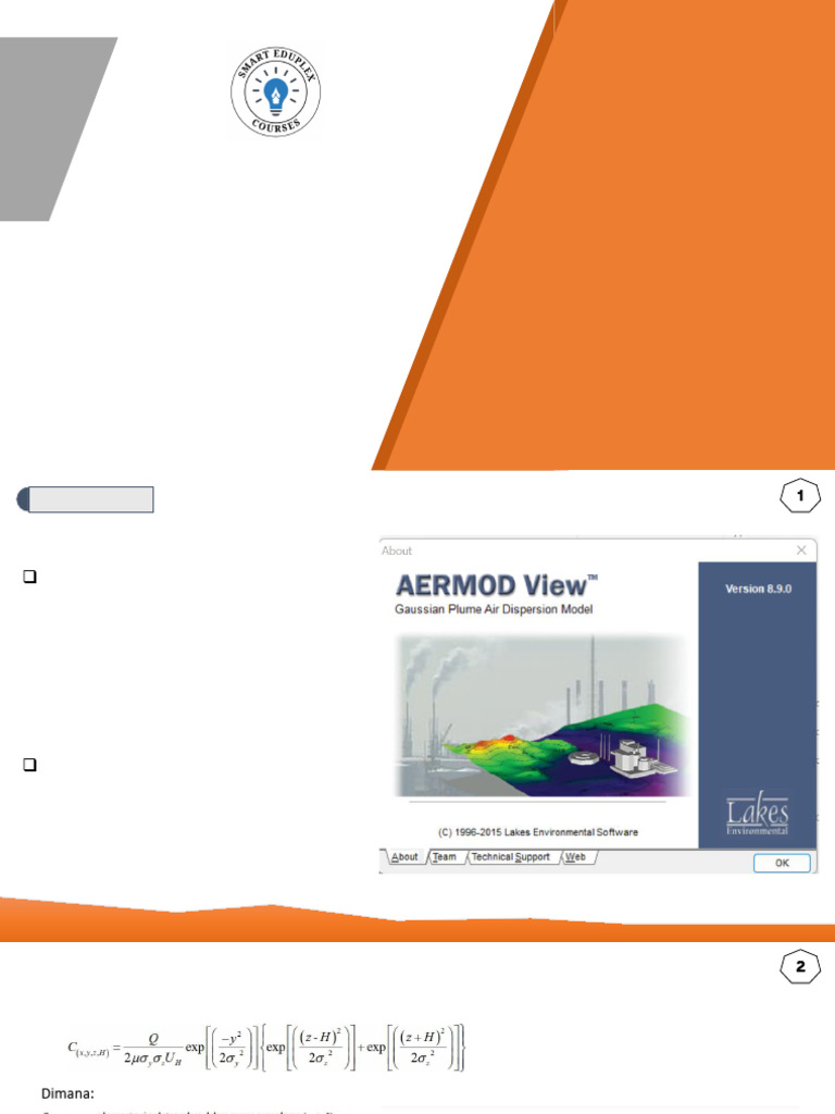 Pengenalan Dan Langkah-Langkah Operasi Model AERMOD | PDF