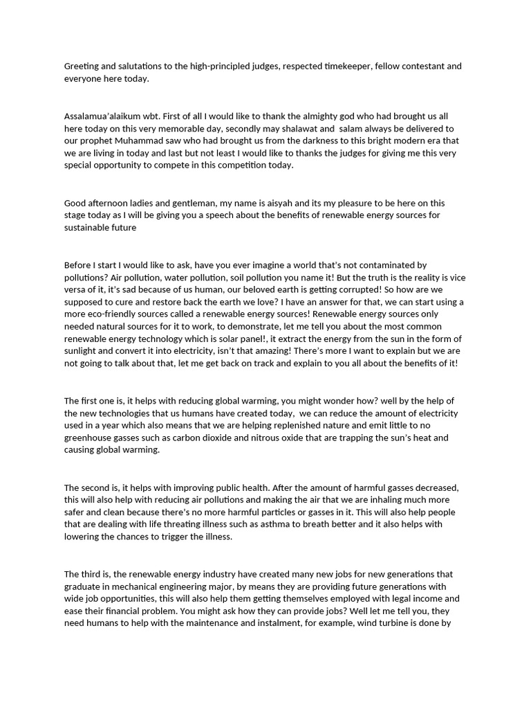 Public Speaking Script | PDF