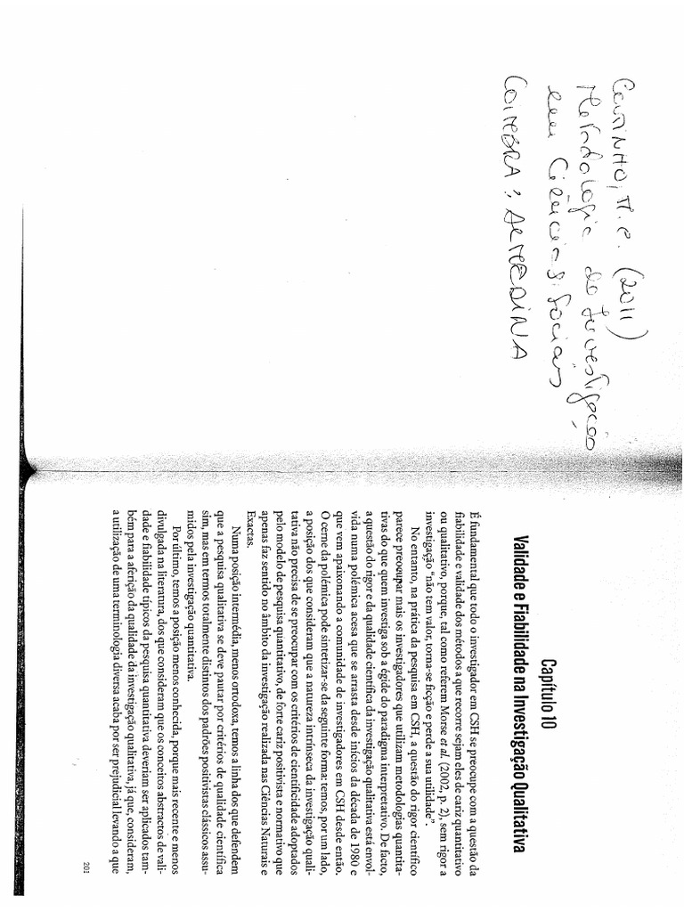 TEXTO 6 Coutinho, 2011. Fiabilidade e Validade | PDF