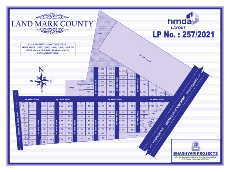 Land Mark County Layout | PDF