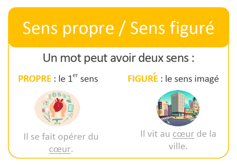 Affichages Sens Propre Sens Figuré | PDF