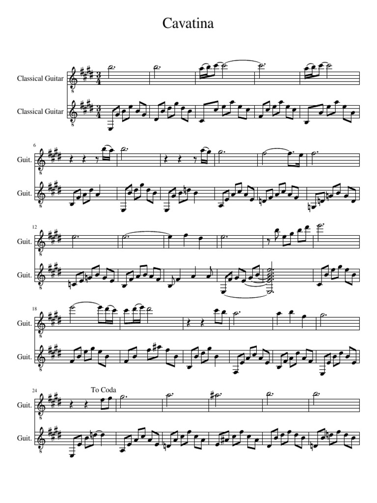 Cavatina | PDF