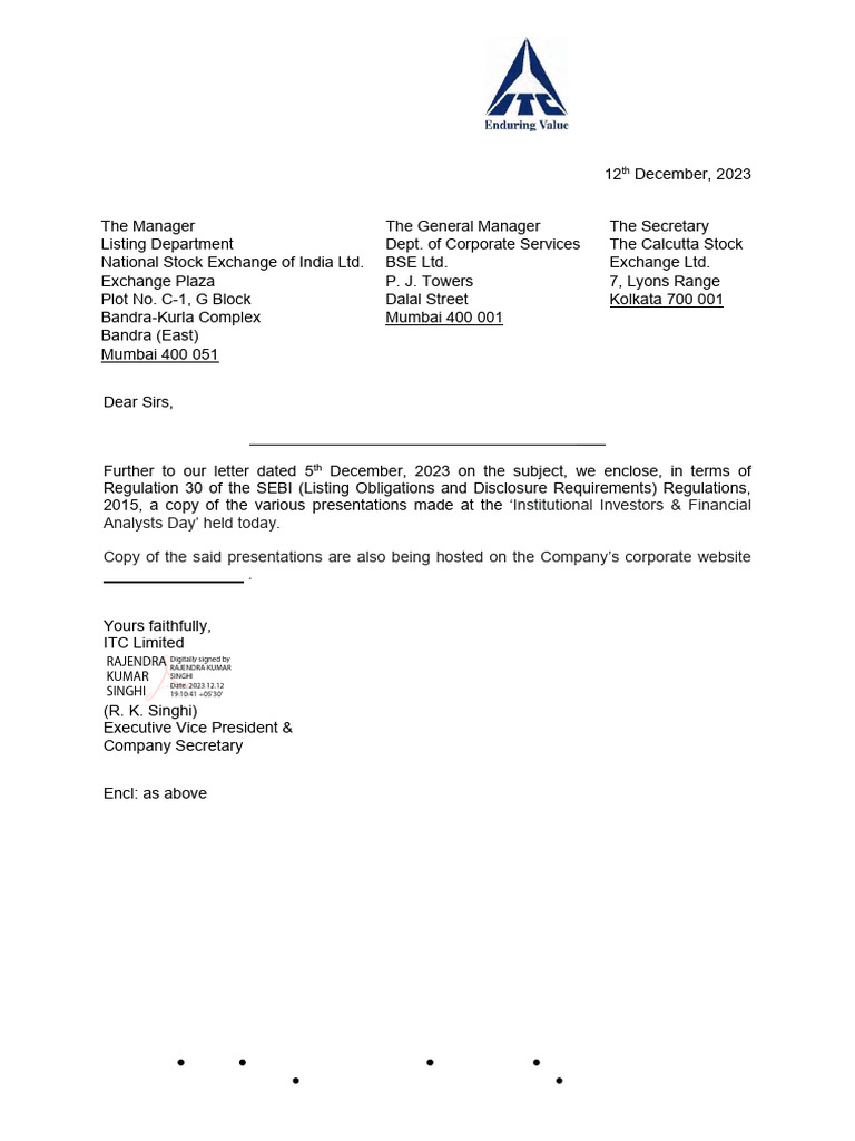 ITC Highlights | PDF