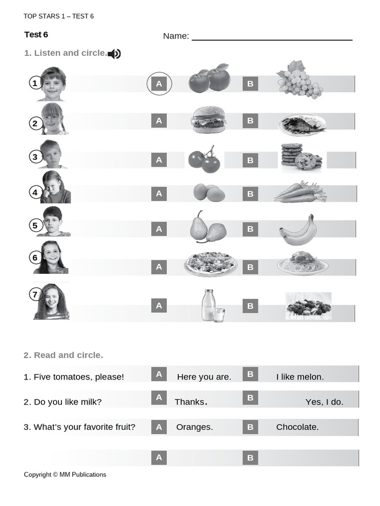 Top Stars 1 Test6 | PDF