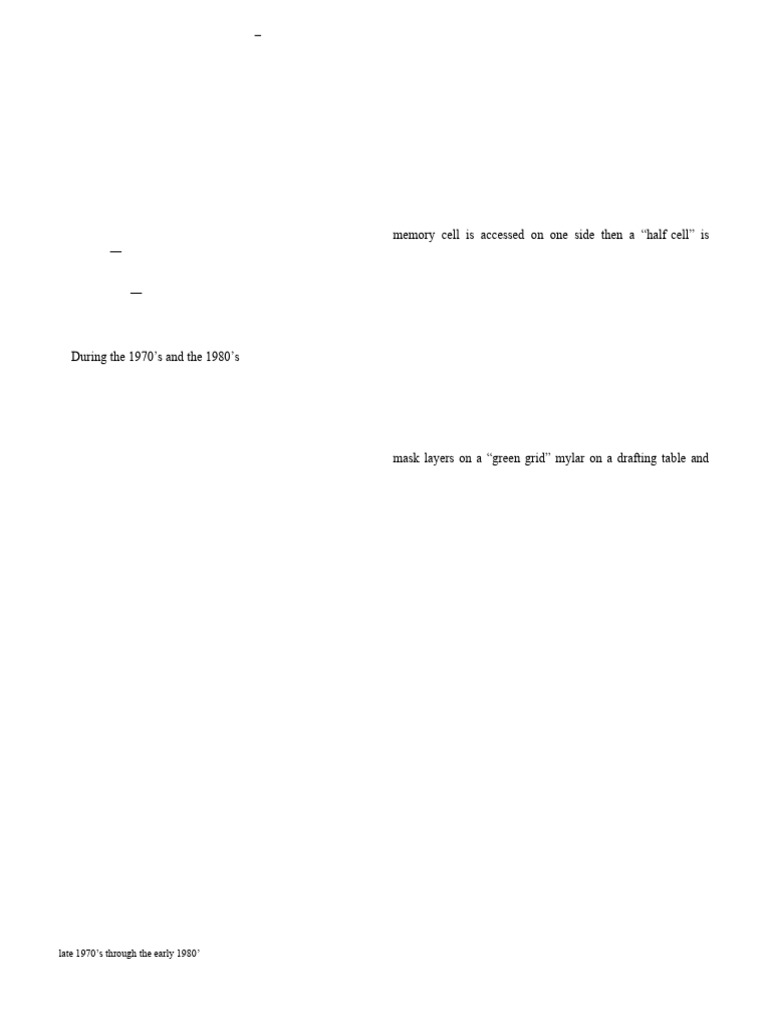 Comparison of Dynamic and Static Memory Cell Layouts | PDF | Cmos | Technology & Engineering