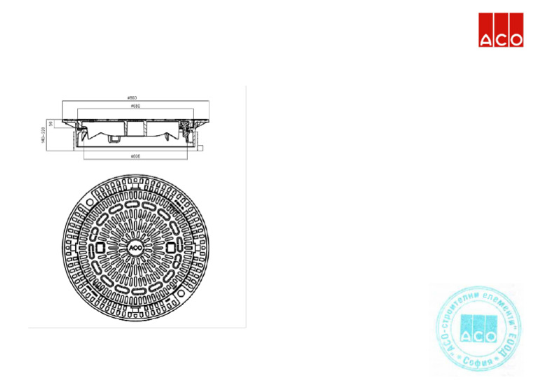 ACO Multitop Bituplan w606 Specification EN 14-22cm | PDF