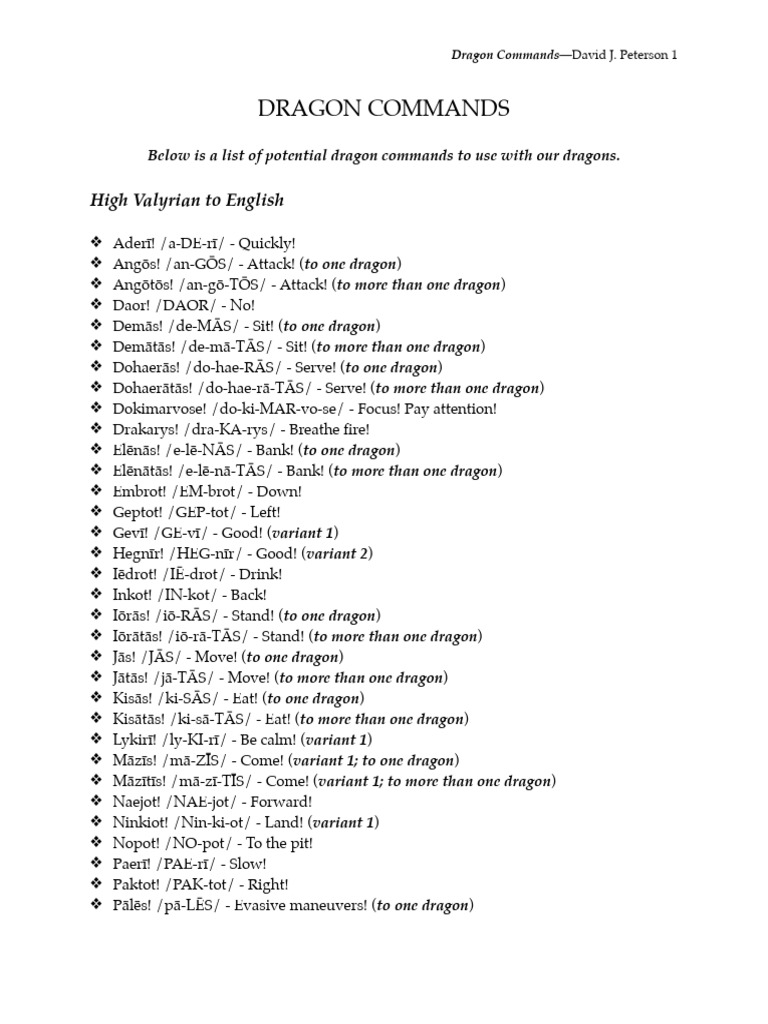 dragon_commands_v2 | PDF