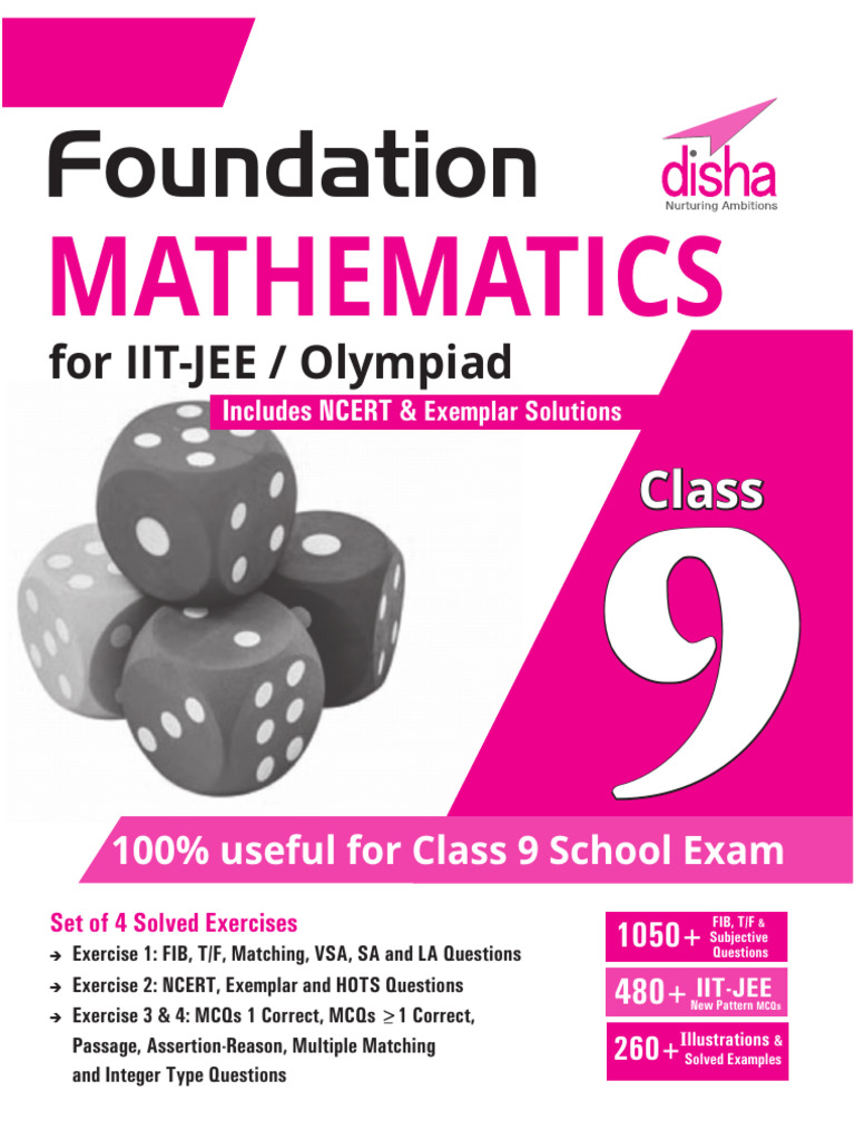 Foundation Mathematics Class 9 For IIT - Disha Experts | PDF