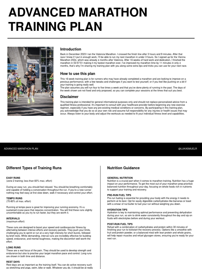 Marathon Plan | PDF
