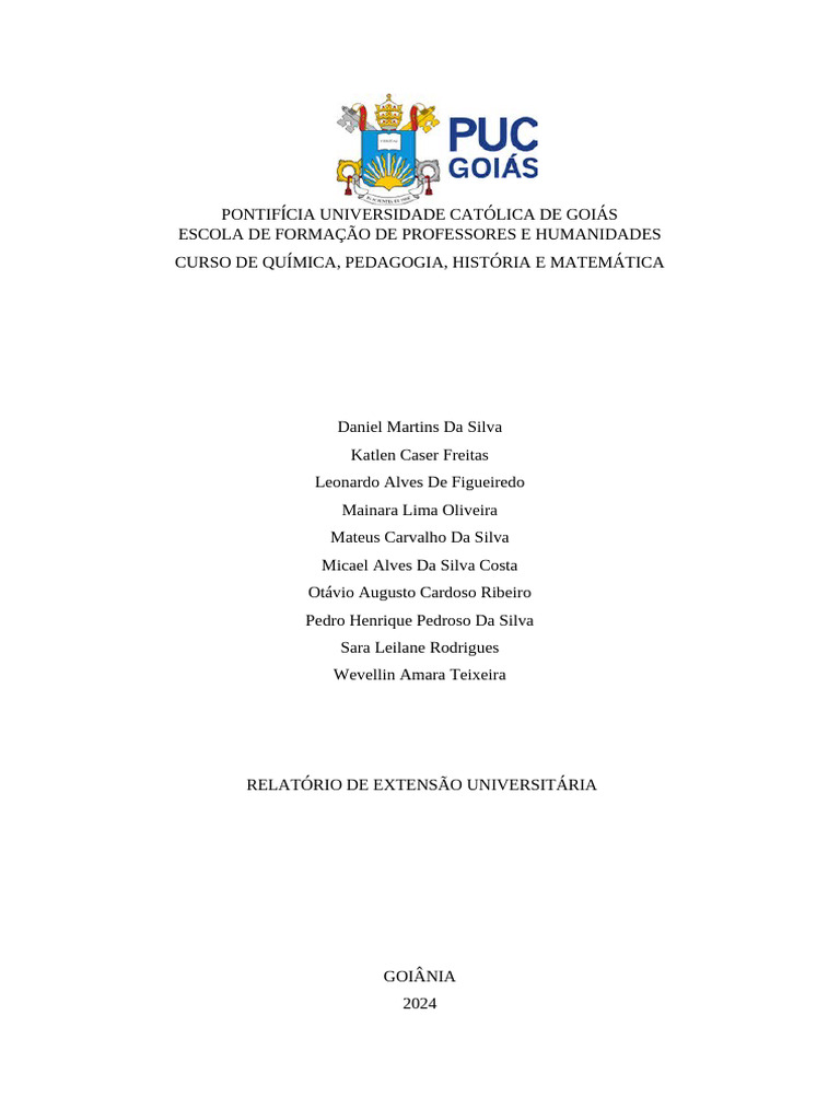 Modelo de Relatório | PDF