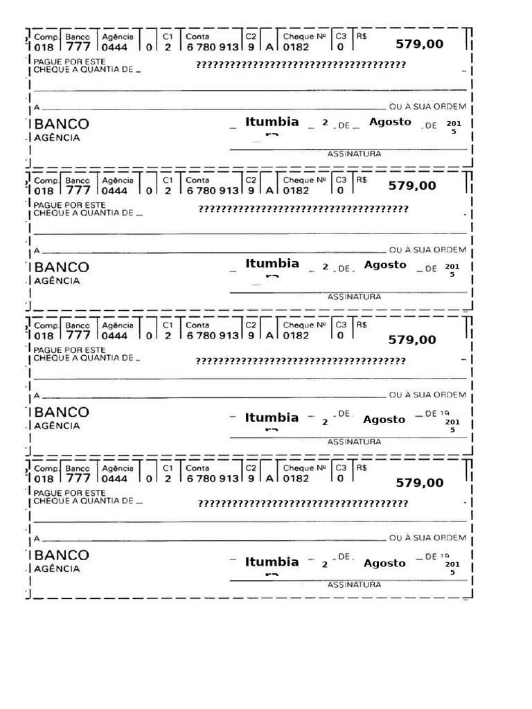 Atividade Com Cheque | PDF