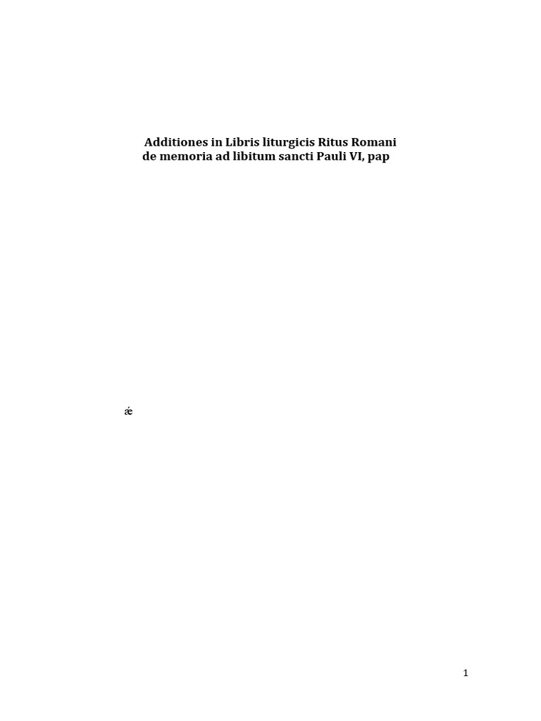 2019 St Paul VI | PDF 2019 St Paul VI | PDF
