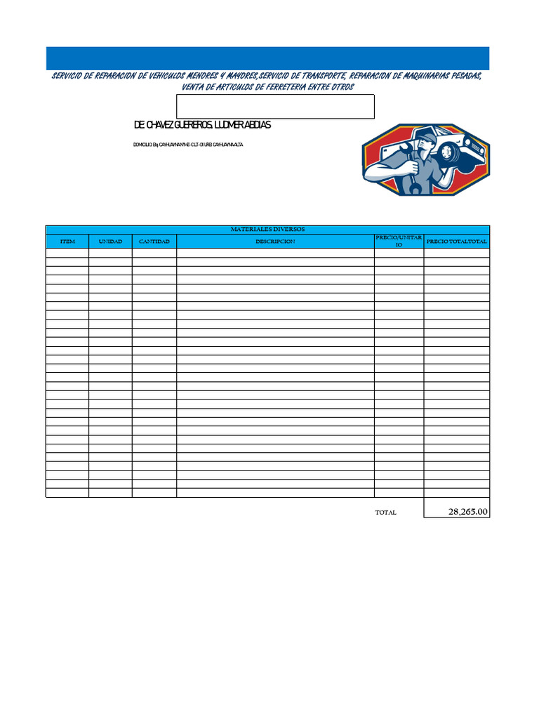 17_PROFORMA N° 02_CAMIONETA HILUX_Reparación de motor | PDF