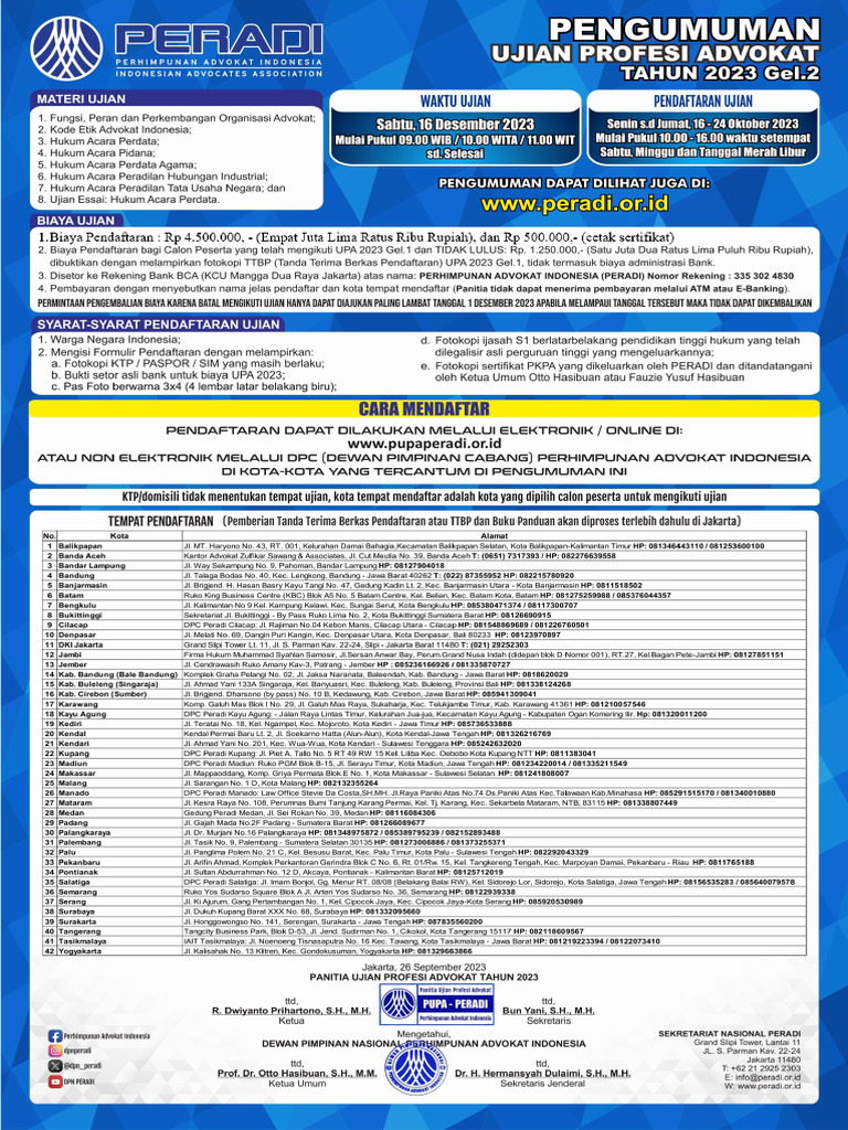 PENGUMUMAN UPA 2023 Gel-.2 | PDF