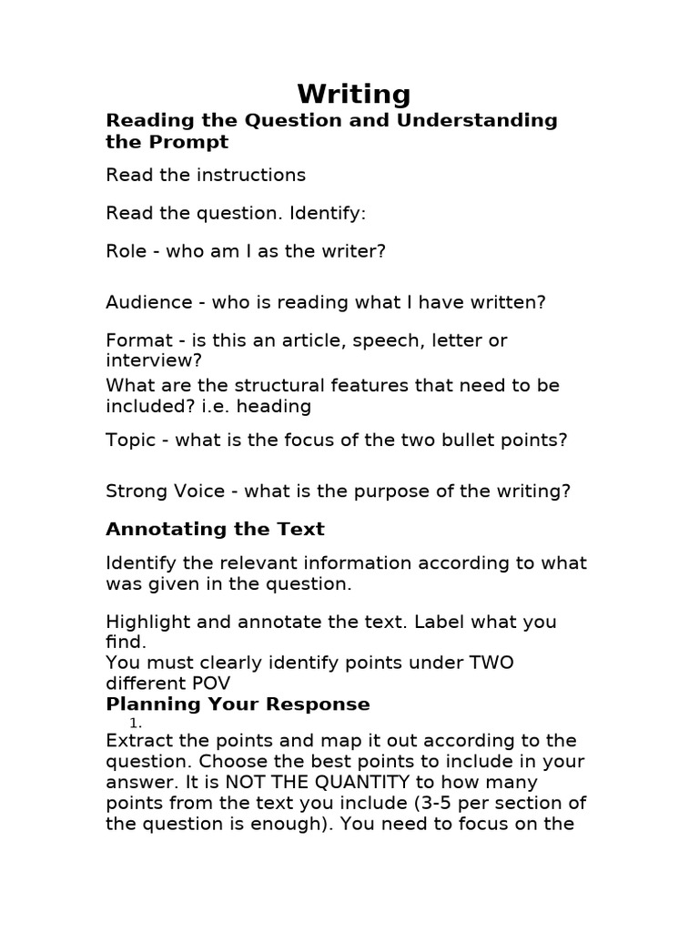 Directed Wriiting Tips | PDF