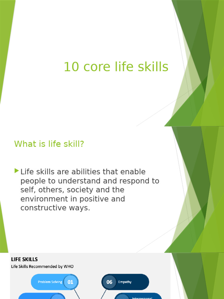 10 Core Life Skills | PDF