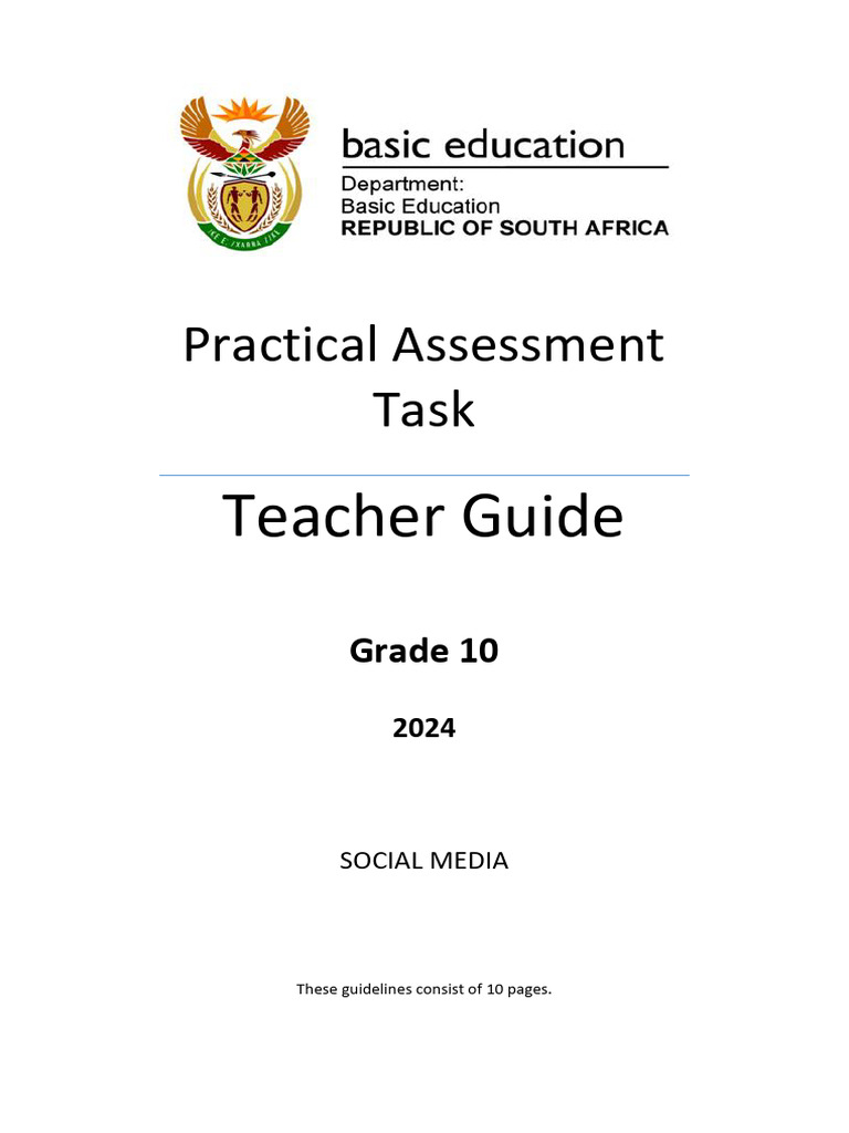 2024 CAT PAT Grade 10 Teacher Guide | PDF