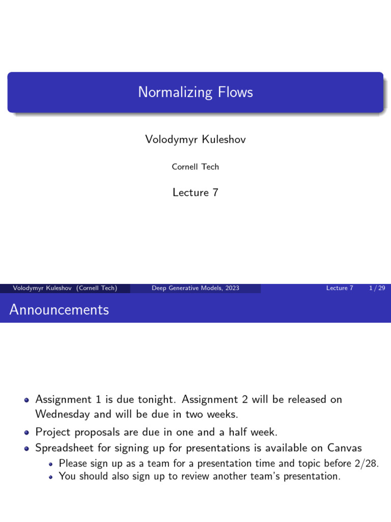 Normalizing Flows | PDF Normalizing Flows | PDF