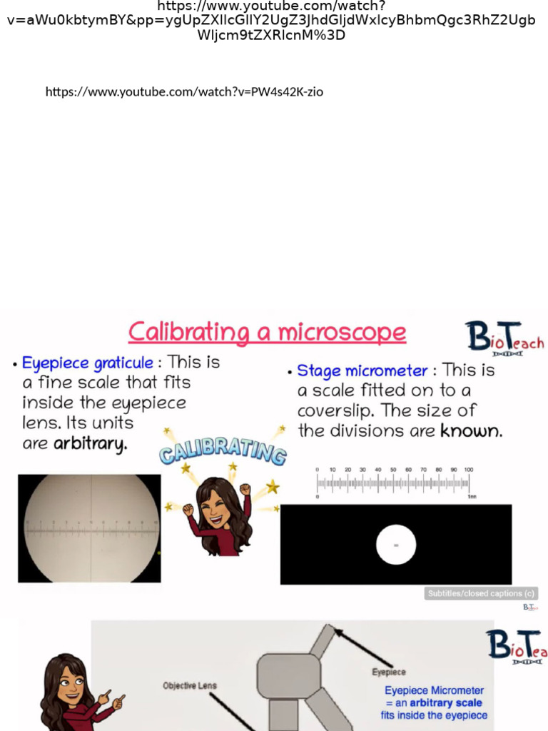 As level calibrating a microscope | PDF