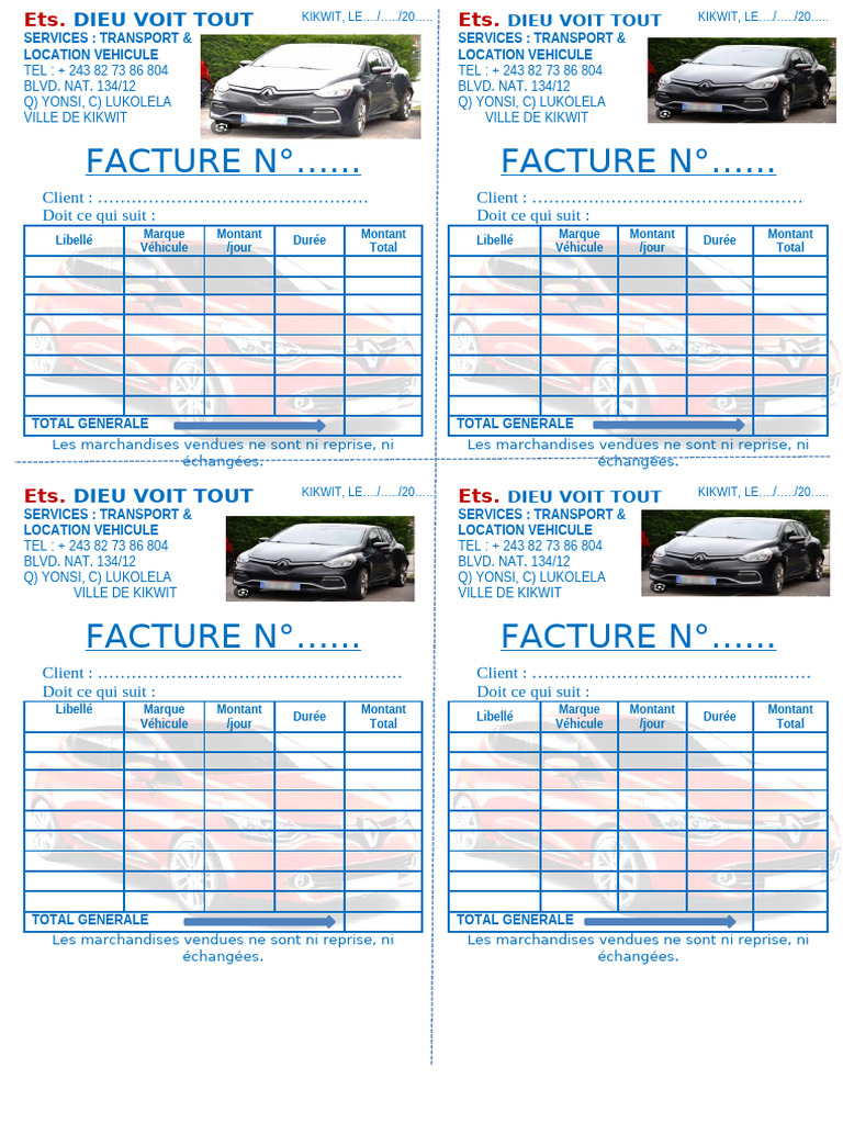 Facture Dr. | PDF