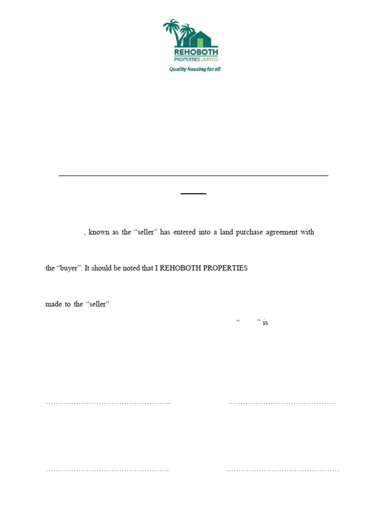 Receipt of Acknowledgement For Purchase of Land - Chris Obeng | PDF ...