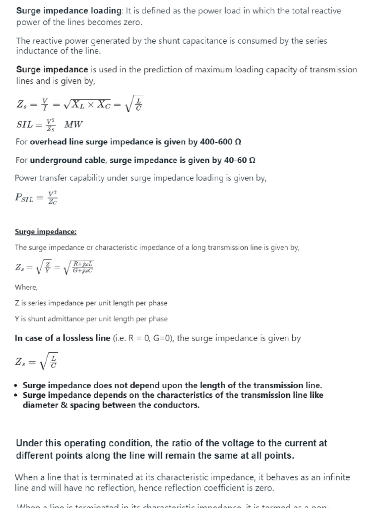 Surge Impedance Pdf
