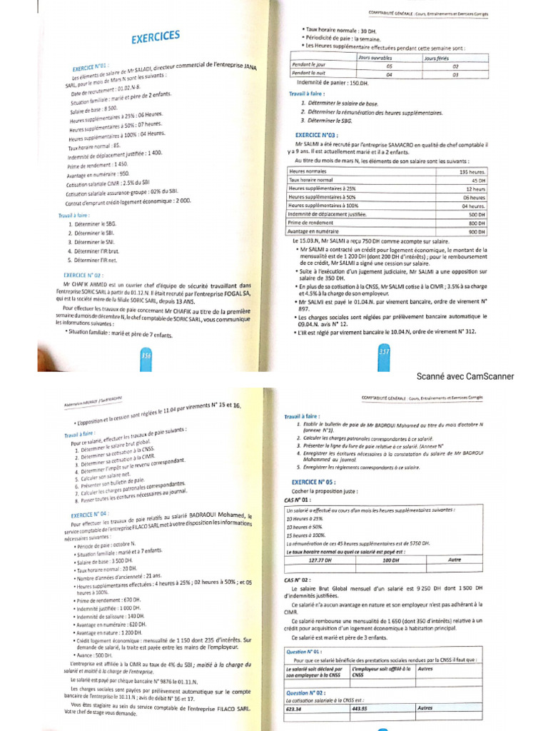 opérations sociales _ série des exercices corrigés (agrégé) | PDF