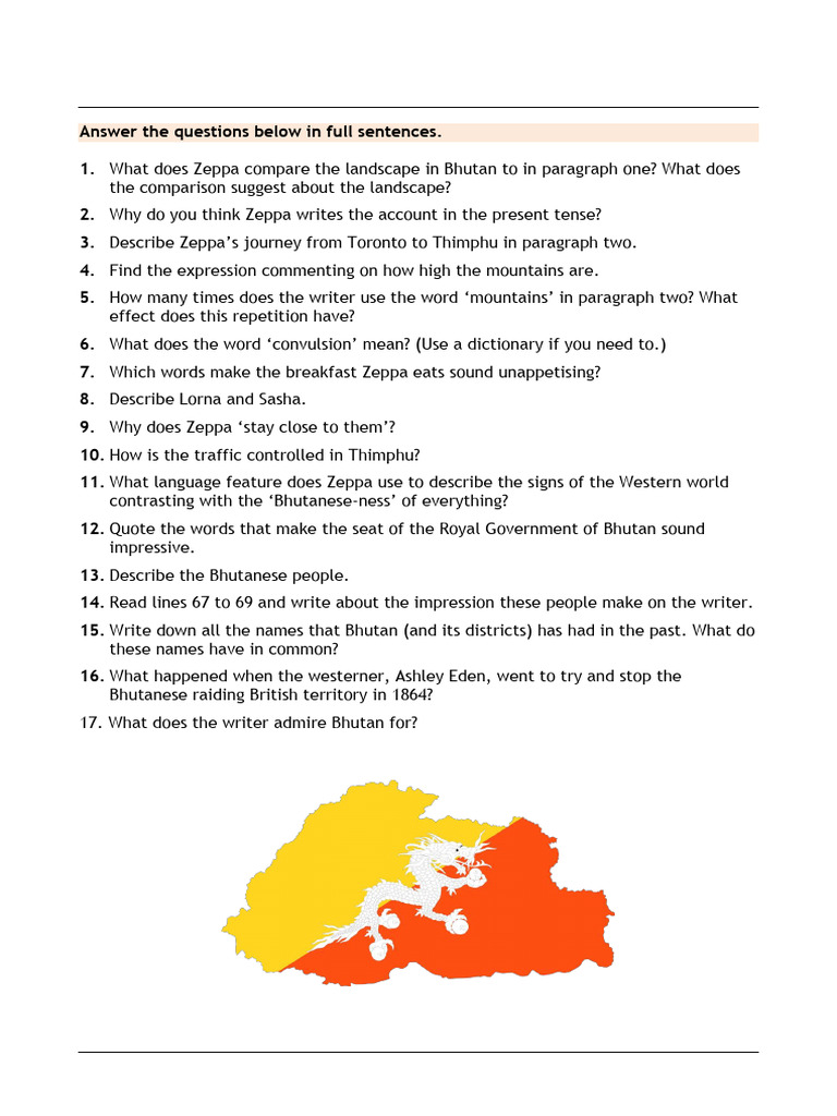 Beyond The Sky and The Earth: A Journey Into Bhutan by Jamie Zeppa | PDF