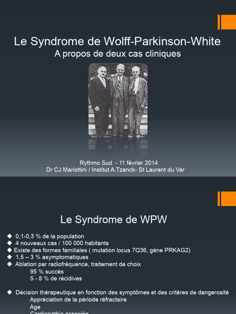 Syndrome de Wolf Parkinson White | PDF