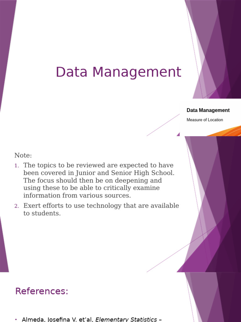 4 Data Management 1 | PDF