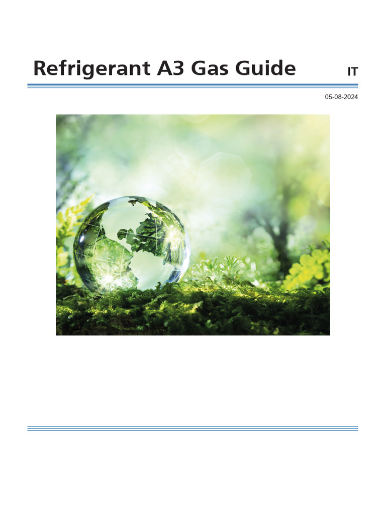 SG 0000 Refrigerant A3 Gas Guide IT 05-08-2024 Rev03 | PDF