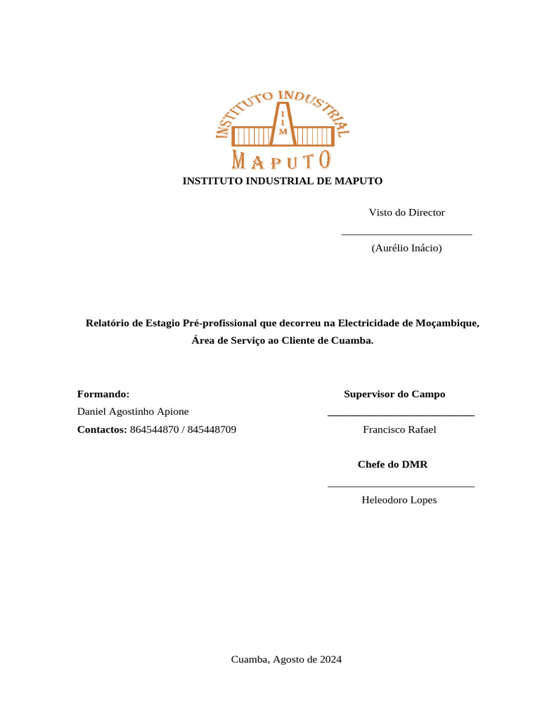 Instituto Industrial de Maputo | PDF