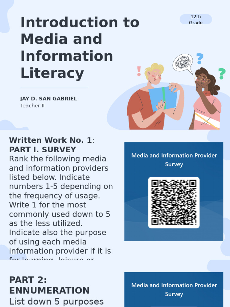 Introduction To Media and Information Literacy | PDF