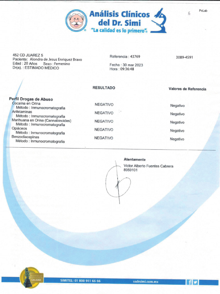 Antidoping Negativo | PDF