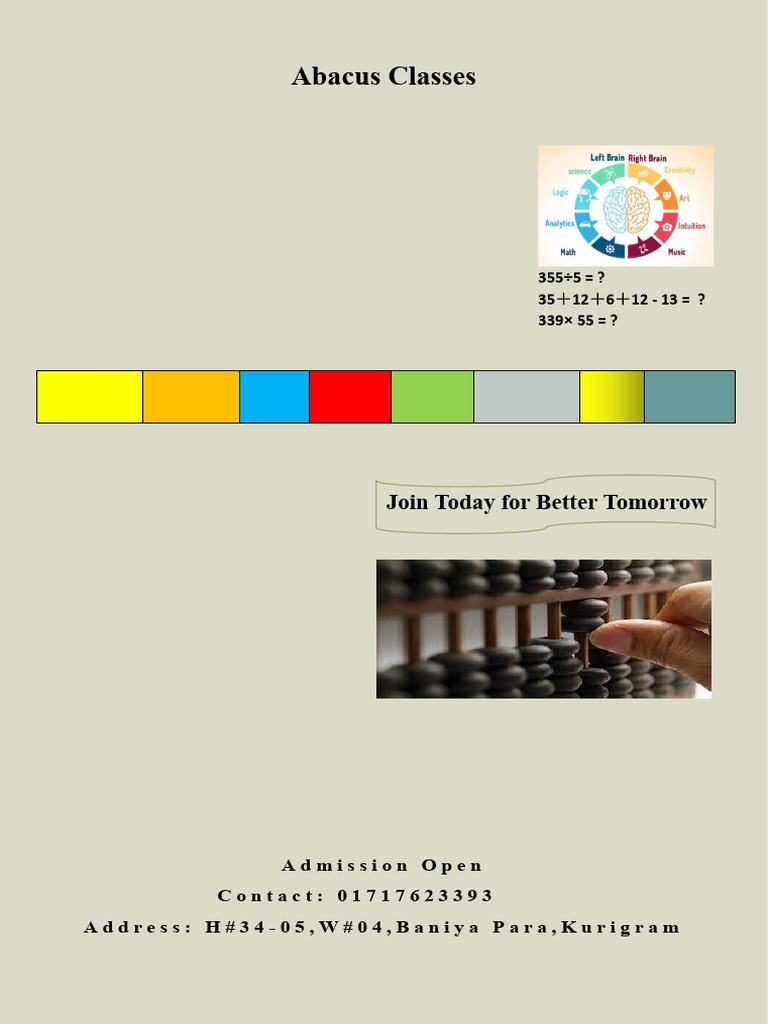 Abacus Leaflet For Me | PDF