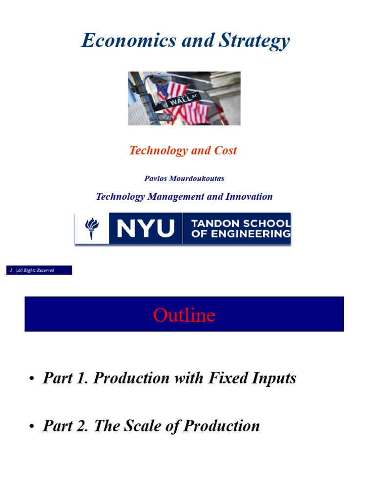 5 - Technology and Costs Behavior | PDF