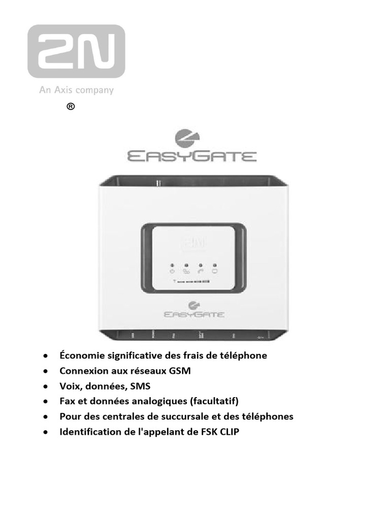 EasyGatePro QS 2387 FR v1 | PDF