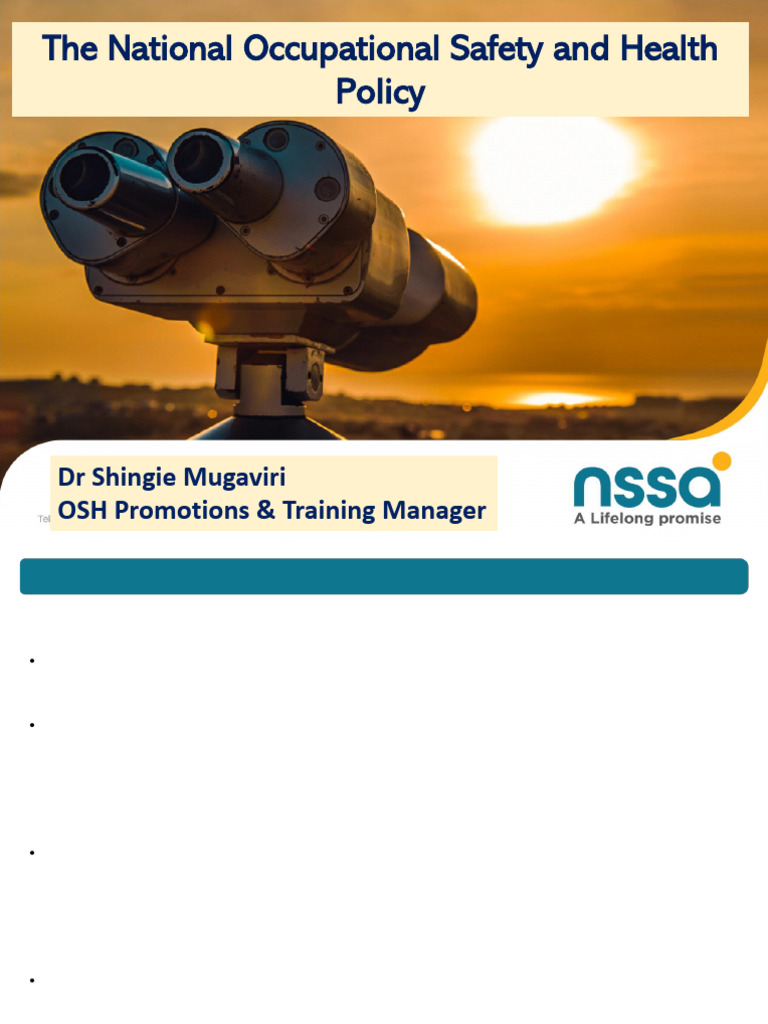 The National OSH Policy OSHEMAC | PDF