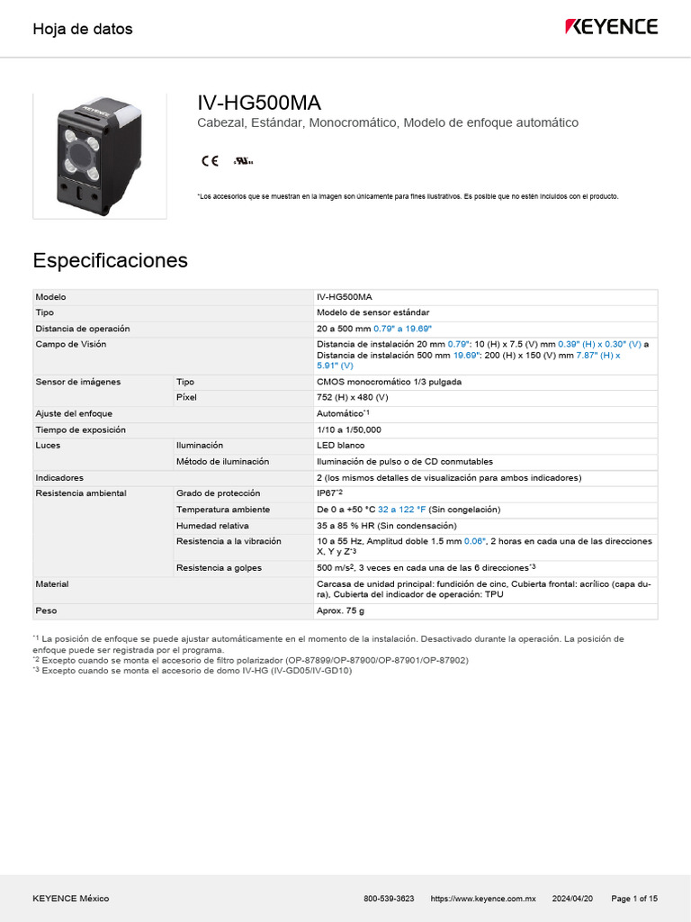 IV-HG500MA Datasheet | PDF