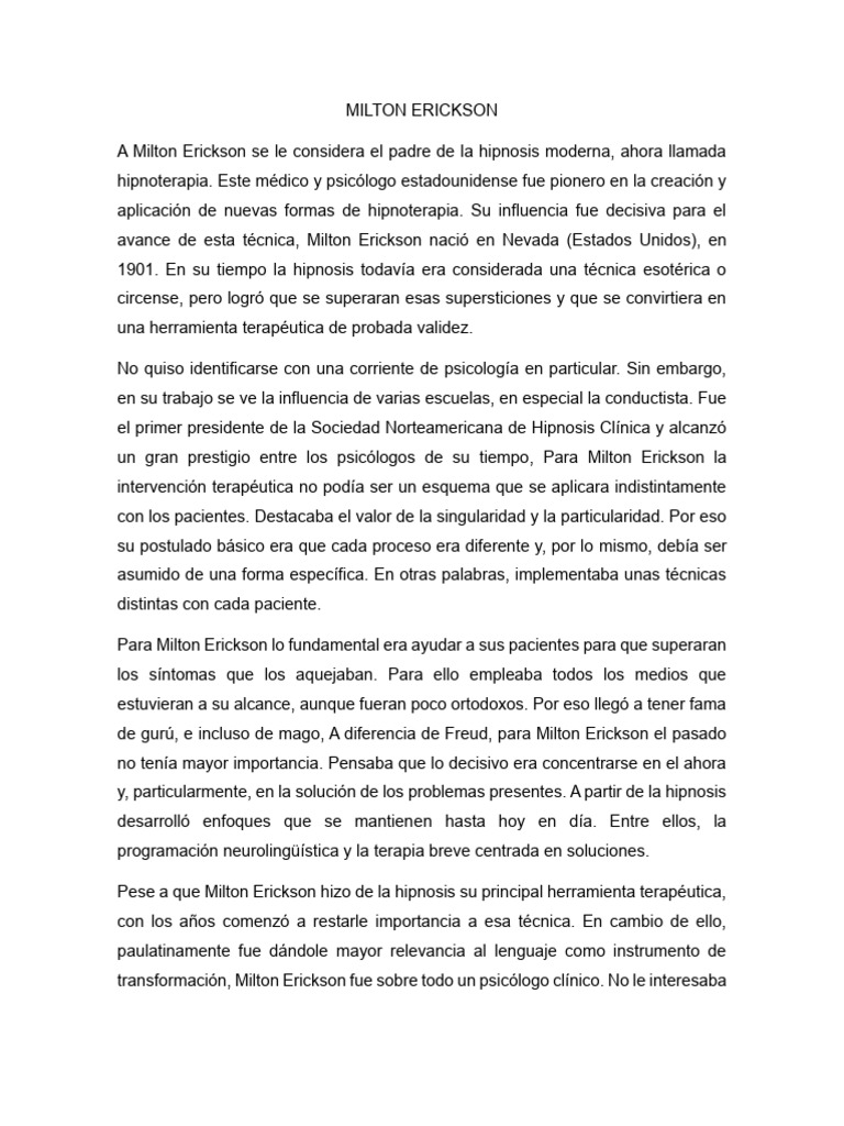 Milton Erickson | PDF