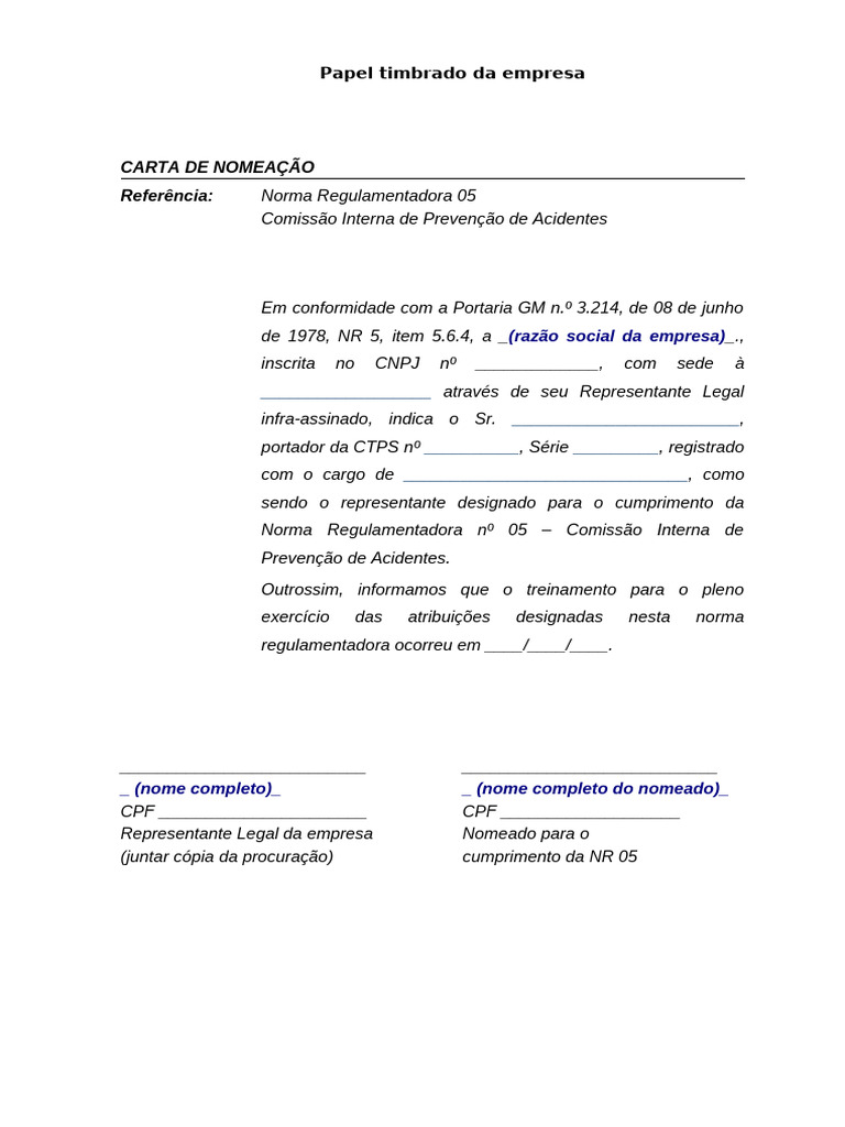 Check List de nr5 - Cipa | PDF