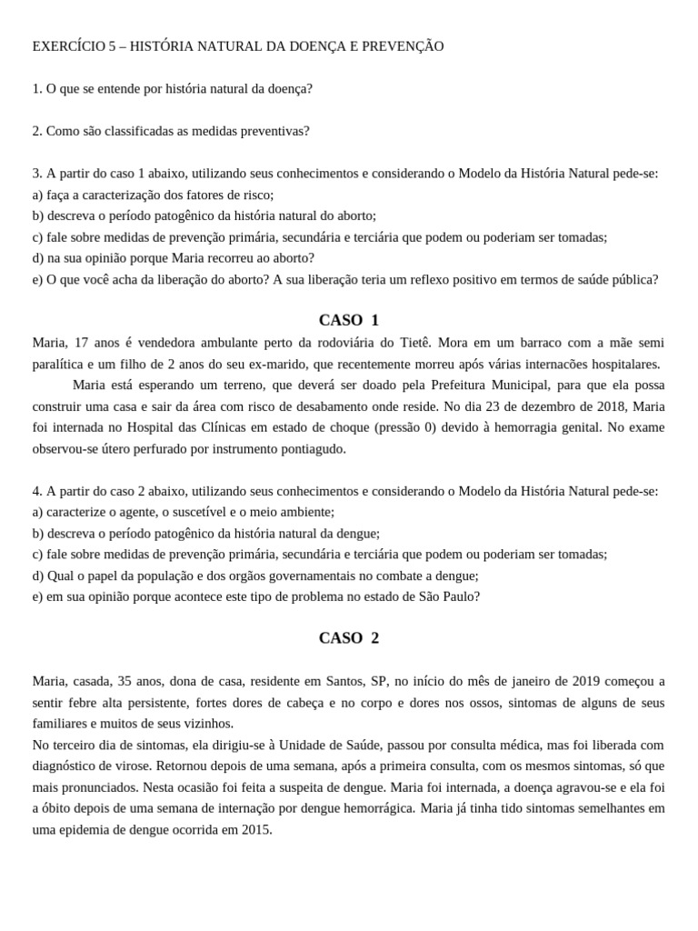 Exerc 5 HND e Med Prev | PDF
