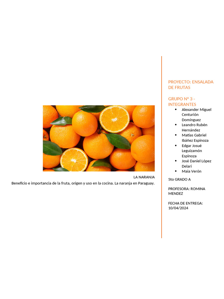 La Naranja | PDF