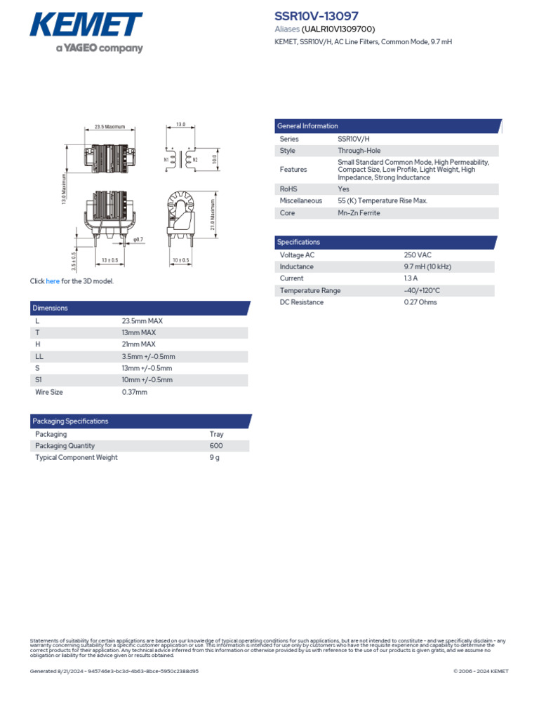 SSR10V 13097 | PDF