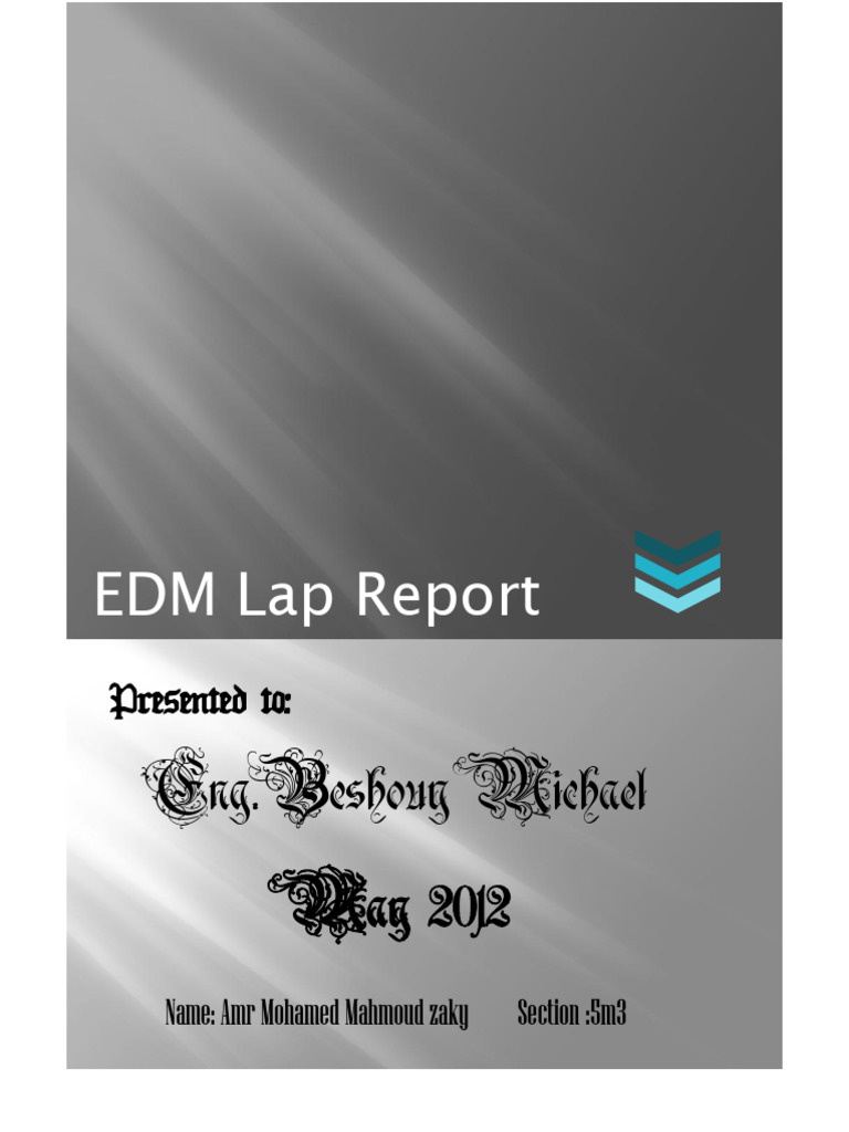 EDM Lap Report | PDF