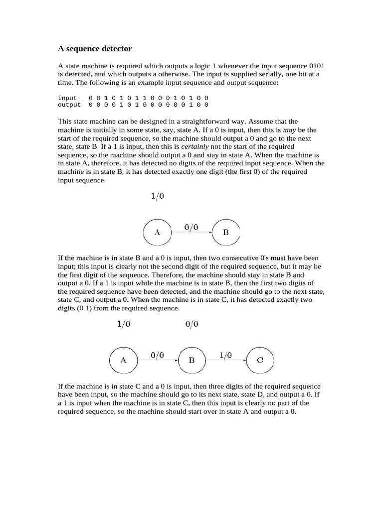 A Sequence Detector Pdf 