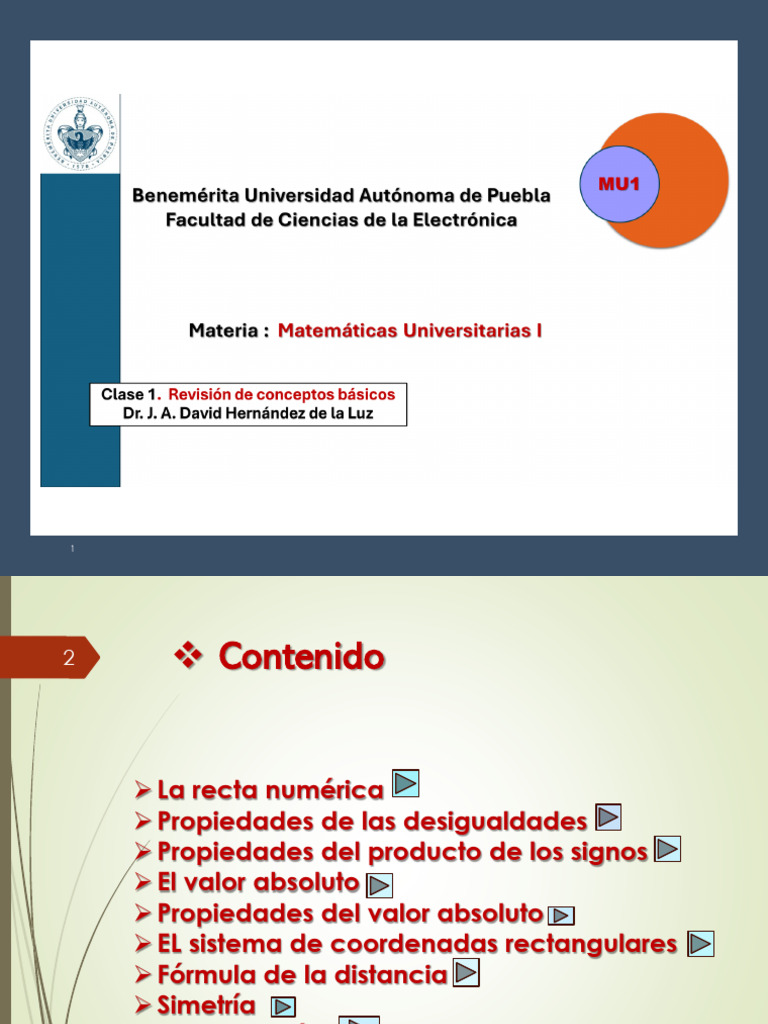 Unidad I Clase 1 Conceptos Básicos | PDF