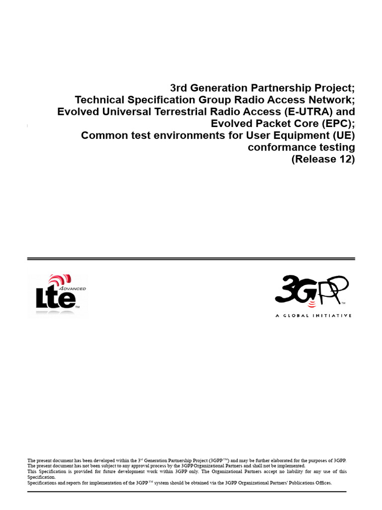 3gpp Specification | PDF